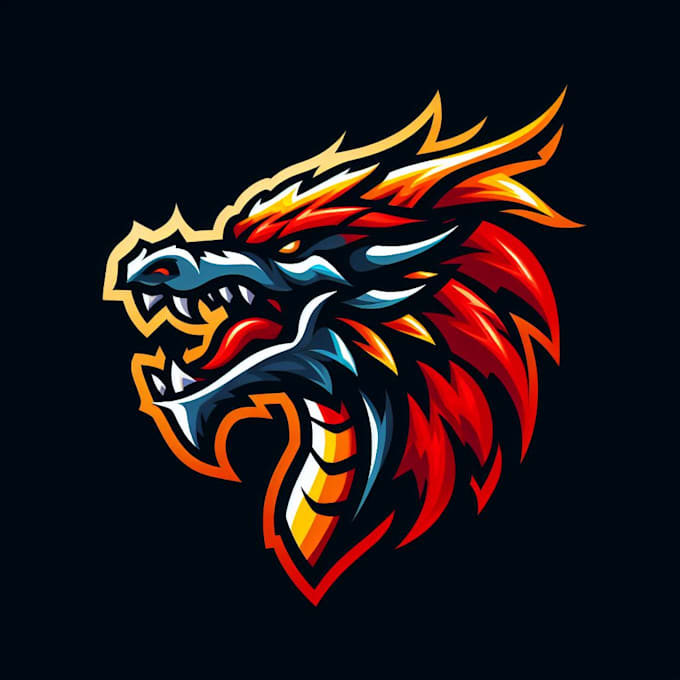 Create an awesome real dragon head mascot logo design for you by Jeogn ...