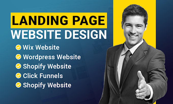 Design wordpress landing page squeeze page sales page or sales funnels ...
