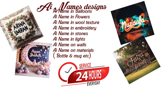 Do name art in ai by Mahroshdoll | Fiverr