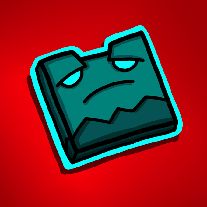 Draw you a geometry dash profile pciture by Nemerats_ | Fiverr