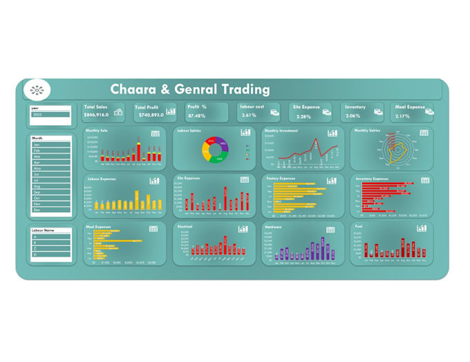 Create professional dashboard, spreadsheet, google sheet, diagrams and ...