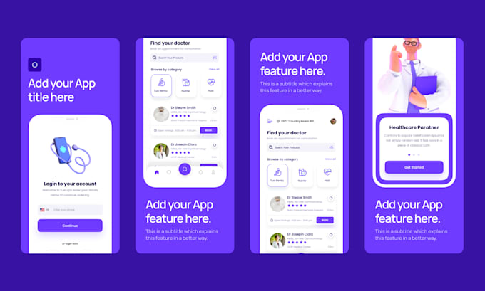 Design screenshots for the app store and play store by Sandeepweb | Fiverr