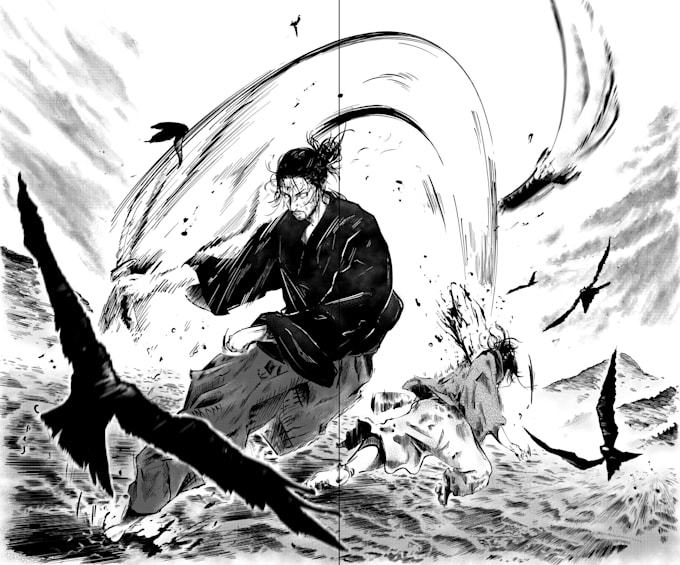 Draw pro level comic pages with seinen manga artstyle by Fadelimboo ...