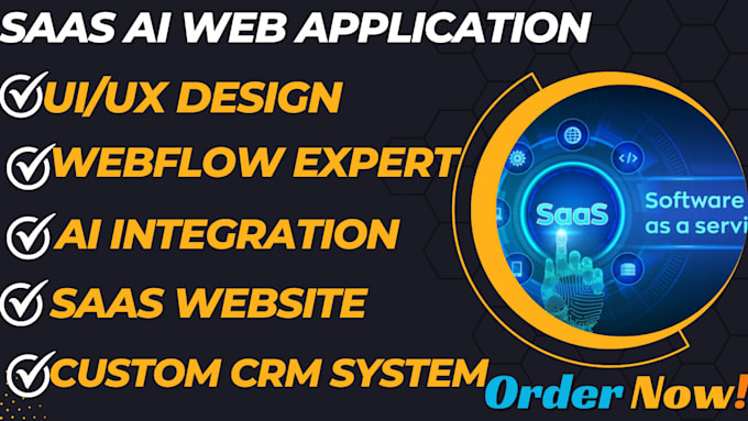 Build custom saas web app and crm using webflow and bubble with ai ... Build custom saas web app and crm using webflow and bubble with ai ...