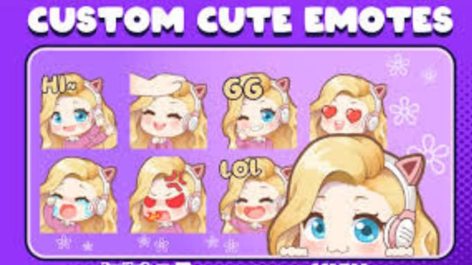 Create Custom Twitch Emotes Tik Tok Emotes And Badges By Wendyy Jones