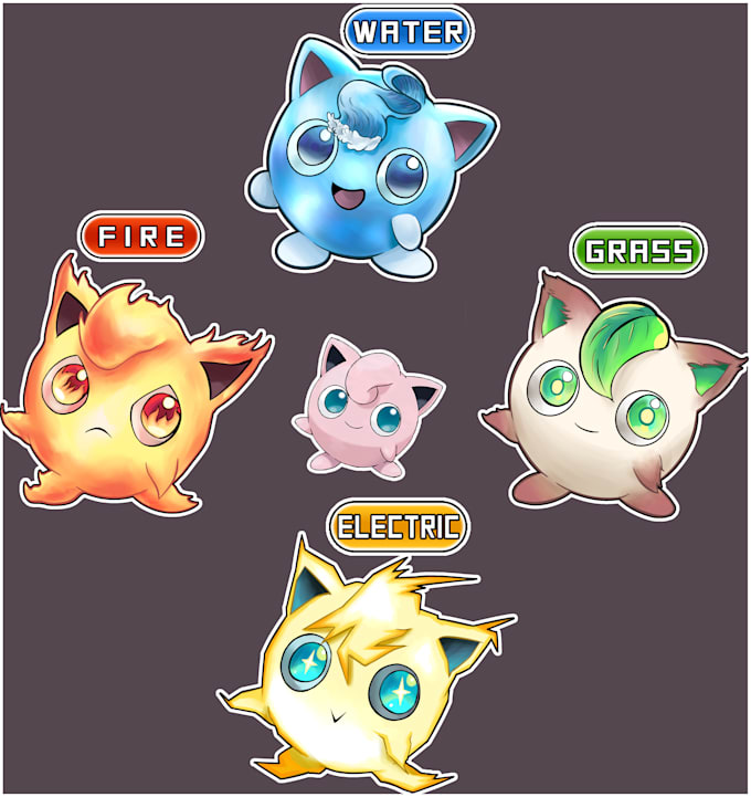 Create or redraw a custom pokemon by Amboliam97 | Fiverr