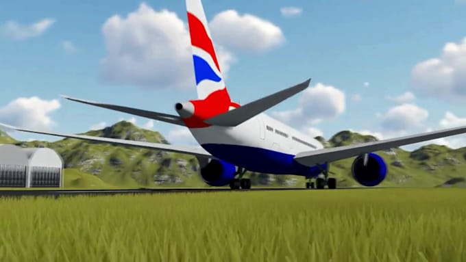 3d airplane animation, 3d jet animation and travel logo by Gregory ...