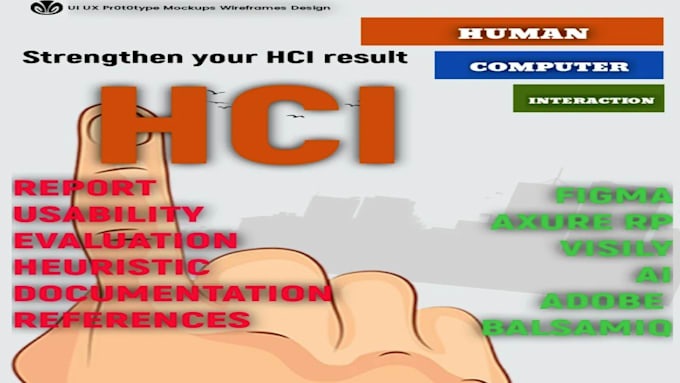 Do ui ux prototype wireframe of hci human computer interaction in figma axure rp by Yasir ...