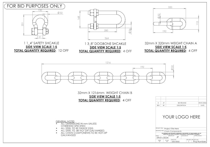 Create a technical drawing for you by Jamesengdesign | Fiverr