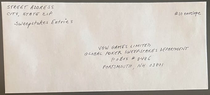 Expert sweepstakes letter writing and envelope by Msduck | Fiverr