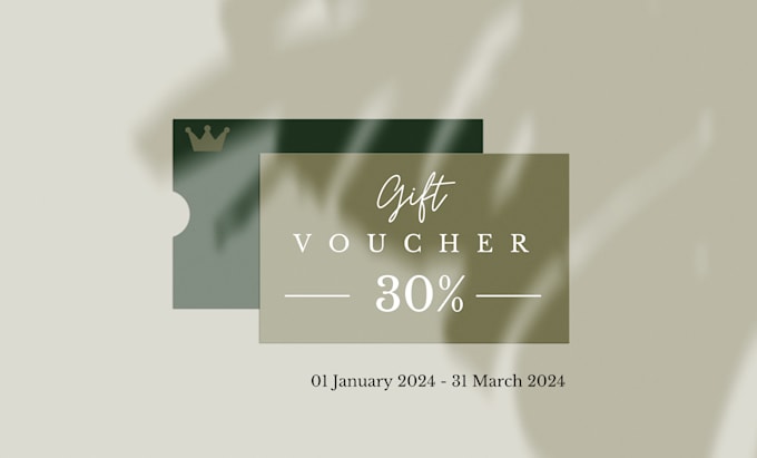 Design professional voucher, coupon, loyalty card, gift card by ...