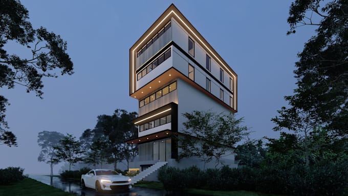 Do architecture projects and good photorealistic visualizations by Tksarchi_design | Fiverr