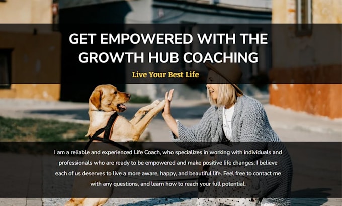 Develop top notch online life coaching wordpress website by Drumair66 ...