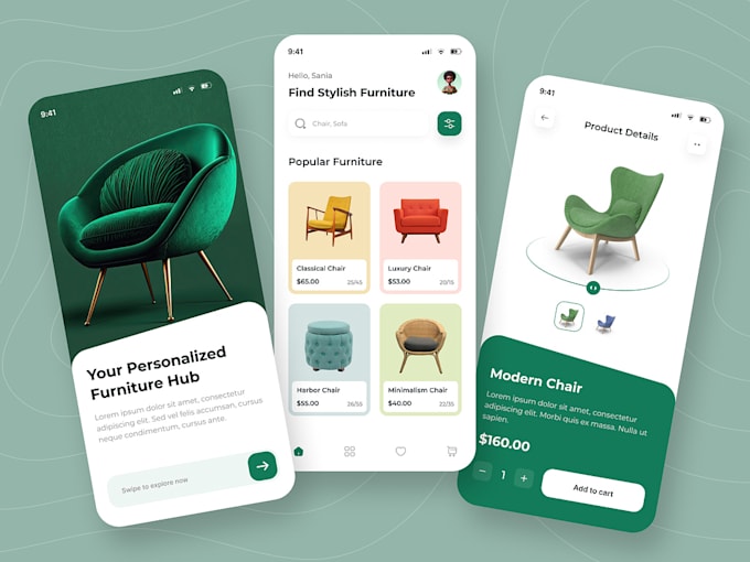 Do ui ux design mobile app design by Talib_designs | Fiverr
