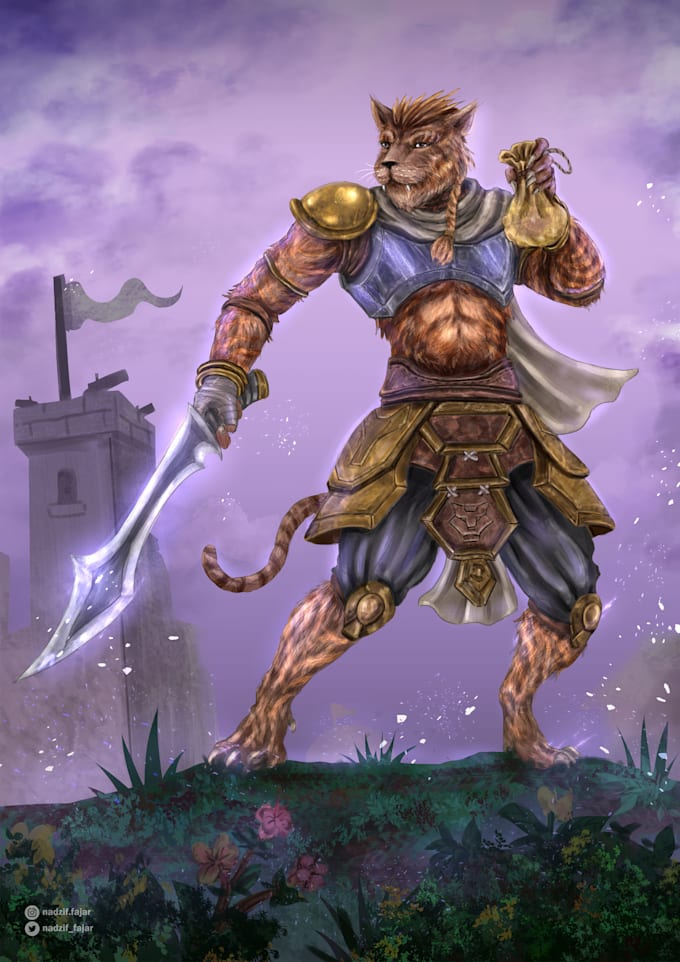 Draw fantasy illustration, dnd, oc, or fanart by Studiostrix | Fiverr