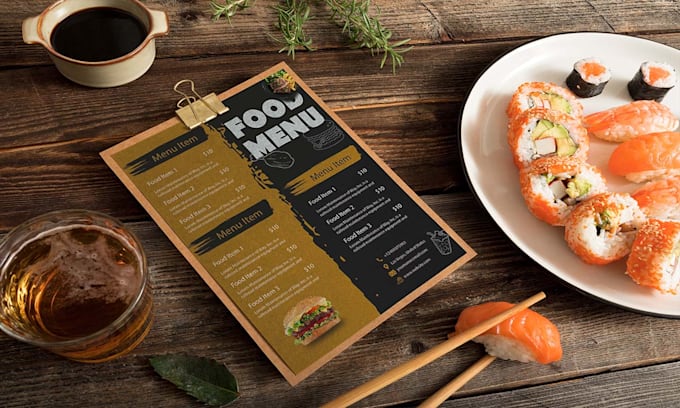Design modern food menu for restaurant by Muhammad_sakib1 | Fiverr
