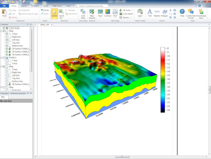 Digitize the geospatial data, create and georeference the map using ...