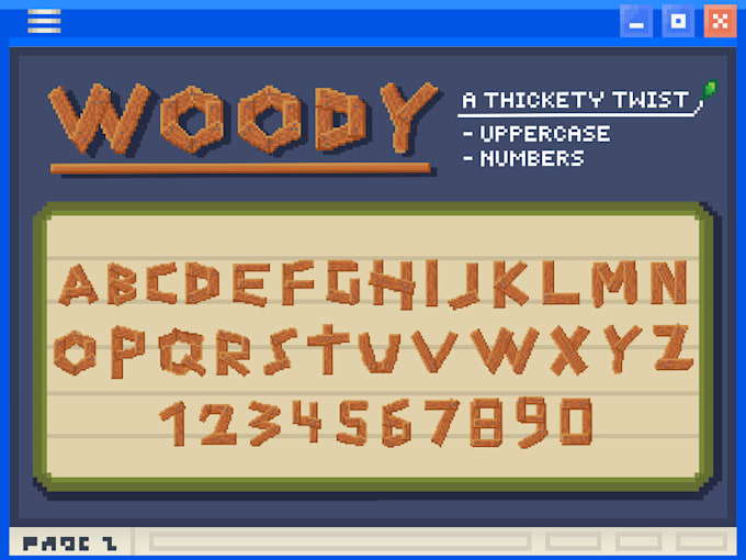 Illustrate pixel fonts text for design games typography by Jcdevise ...