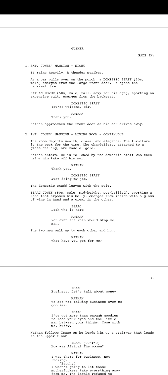 Write a movie script or screenplay for your short film by Timmiewriter ...