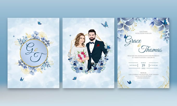 Design the most beautiful wedding invitation by Mubeeen1 | Fiverr