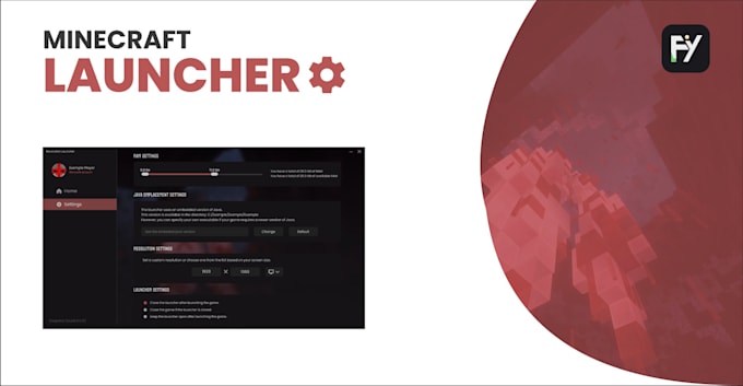 Create a custom minecraft game launcher by Flylonyx | Fiverr