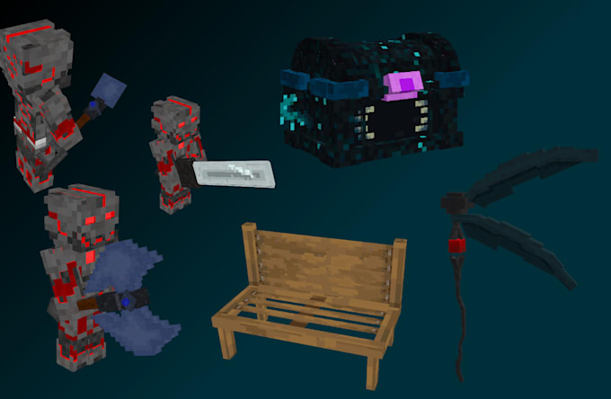 Create a minecraft 3d model by Chaosgameryt554 | Fiverr