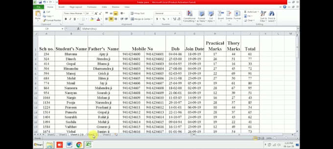 Do excel,data entry,google sheet data entry,copypaste,all kind of data entry by Siddharthraw813 ...