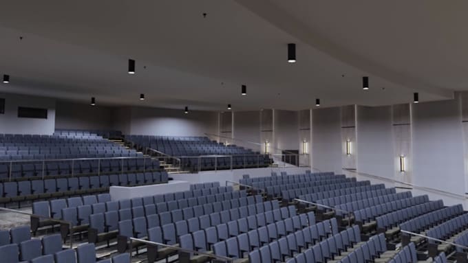 3d and cgi modeling and rendering of theatre space by Roromene | Fiverr