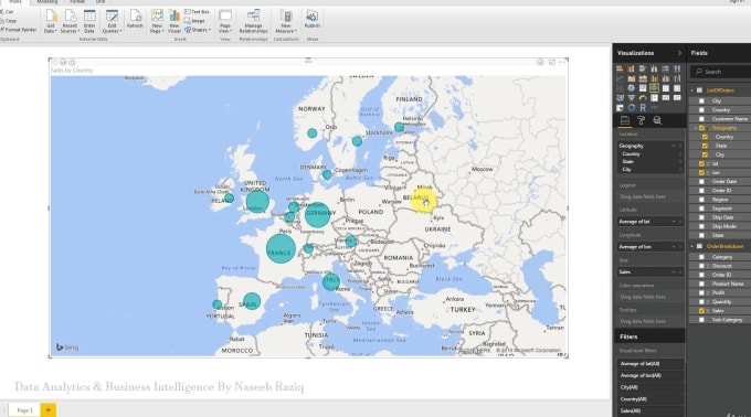 Create interactive power bi dashboards and reports by Naseebraziq | Fiverr