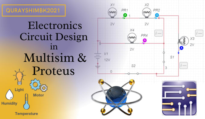 Design and simulate circuits using multisim, proteus and ltspice by Awaisulhaq987 | Fiverr