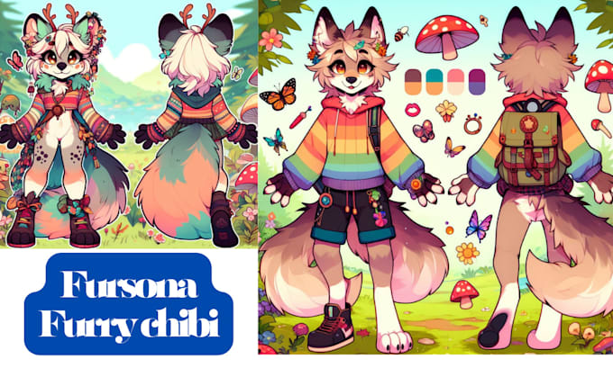 Draw yaoi gore bara style fursona furry icon reference oc chibi anime ...