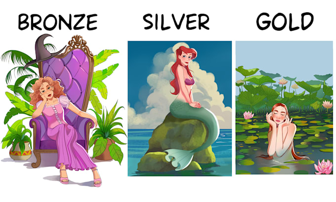 Draw custom digital illustrations by Claudkamalie | Fiverr