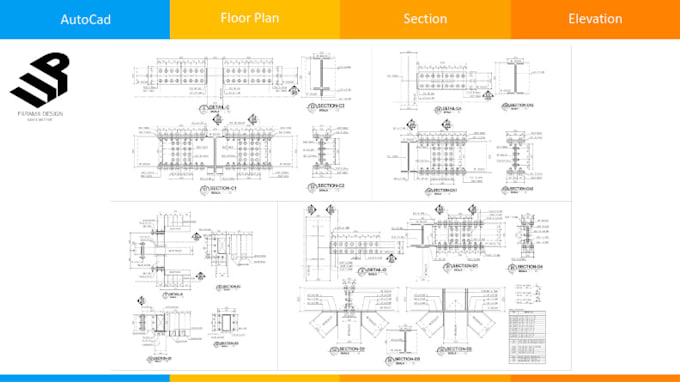 Draw 2d structural floor plan and structure details with autocad by ...