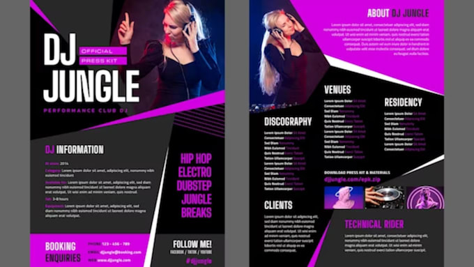 Create a quality epk design, pitch deck, media kit, lead magnet by Adam ...