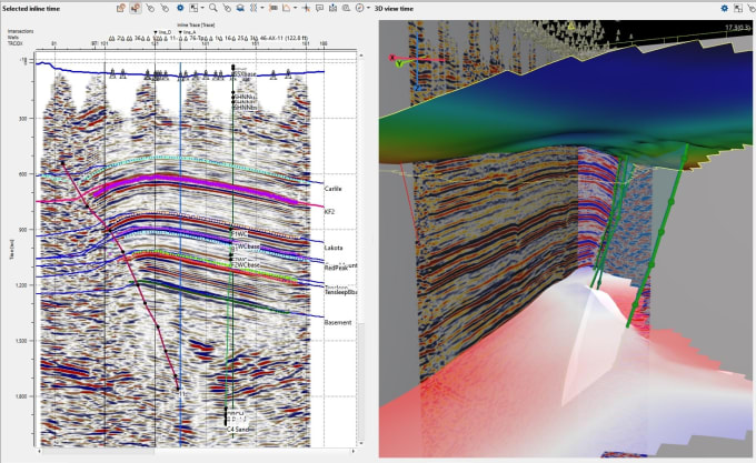 Carry out 2d and 3d seismic data interpretation by Geoguru | Fiverr
