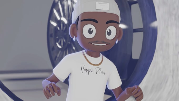 Create 3d character animated music visualizer by Khudocomics | Fiverr