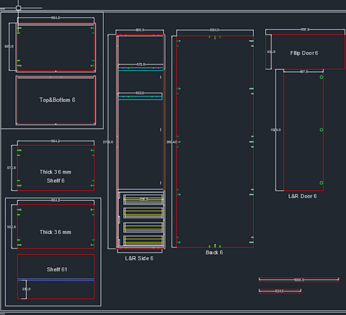 Cnc autocad design wardrobe by Ahmad_raie | Fiverr