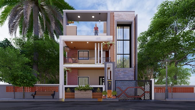 3d realistic elevation design by Vhyu68 | Fiverr