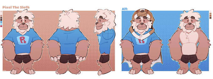 Draw a ref sheet for your character by Clicky123 | Fiverr