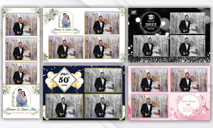 Design a custom photo booth template by Denise_isabelo | Fiverr