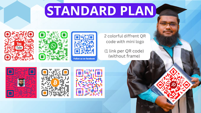 Create professional colorful qr codes with logo image or generate ai qr ...