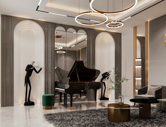 Do interior design, 3d modeling and realistic 3d rendering by Vahidesaberian1 | Fiverr