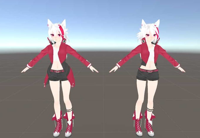 Rig and model 3d vrchat avatar, furry avatar, vr character, vroid model ...