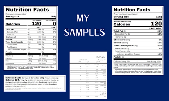 Create your fda nutrition fact label and review your label for ...
