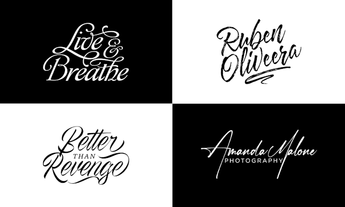 Craft hand lettering, calligraphy, and typography logo by ...