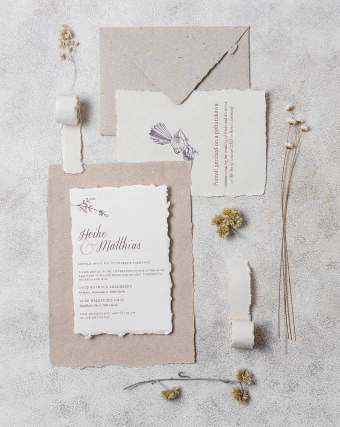 Design a simple elegant wedding invitation by Carta_alegre | Fiverr