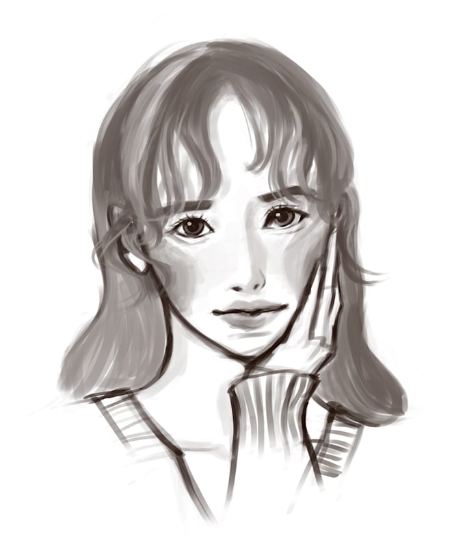 Draw rough sketches portraits by Itsluwel | Fiverr