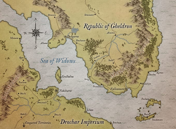 Write lore and worldbuild, maps included by One_garcia | Fiverr