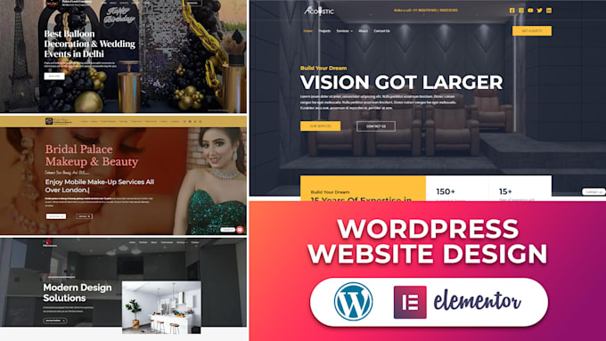 Be your wordpress website design expert using elementor divi by Websintech | Fiverr
