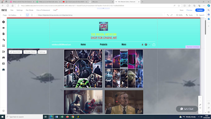 Make website design free mock ups by Gamerbeast25 | Fiverr